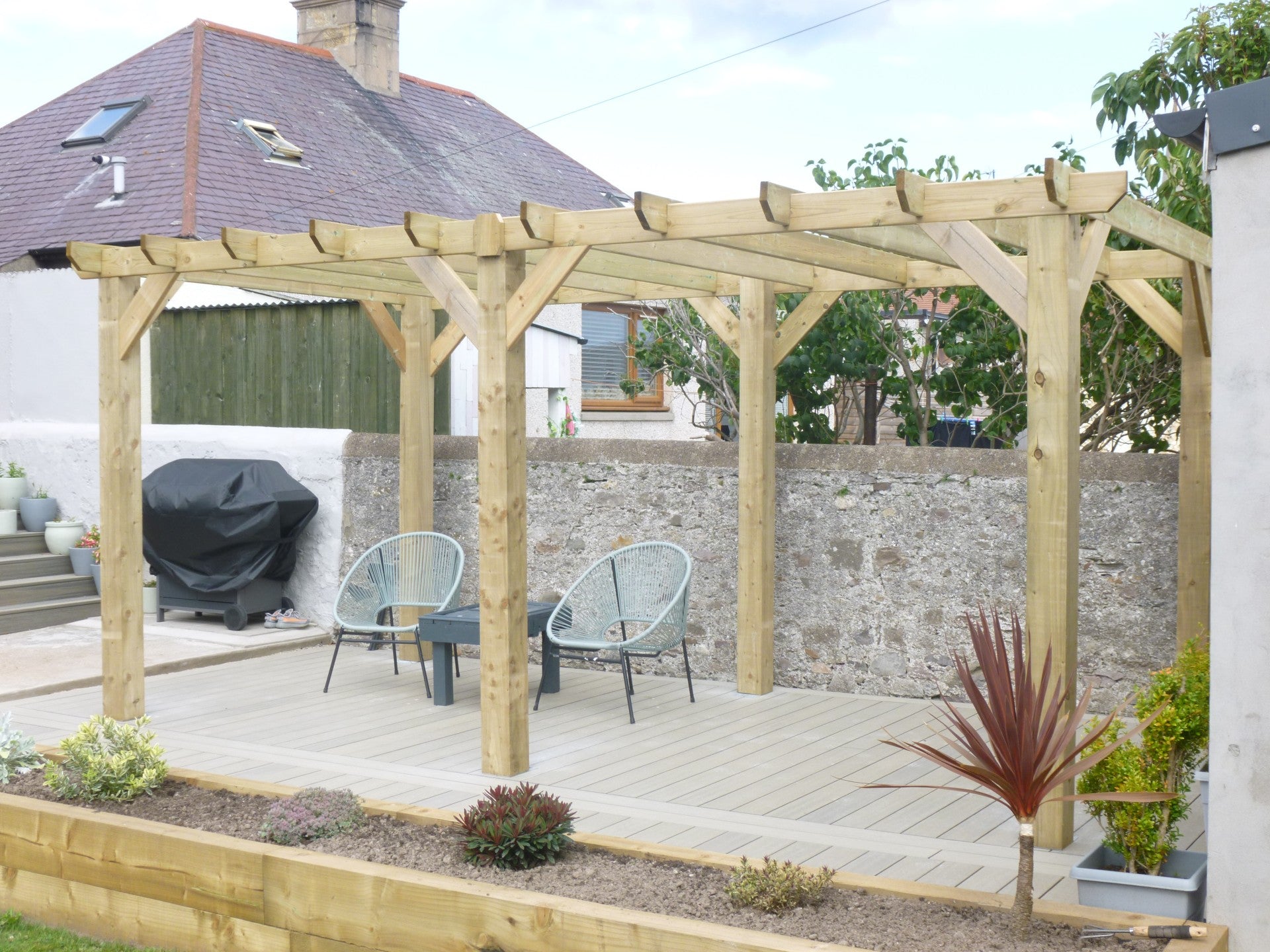 Heavy Duty Extra Large Garden Pergola | XL Pergola Kit